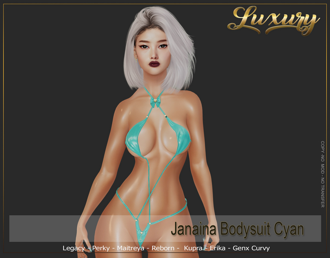 Second Life Marketplace - [Luxury] Janaina Bodysuit Cyan